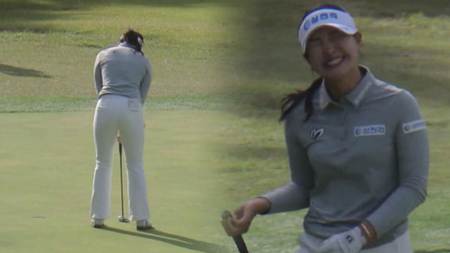 2024 KLPGA투어 : 쩌렁쩌렁한 응원 소리에 쑥스러워하는 유현조 [덕신EPC 서울경제 2R] : SBS Golf