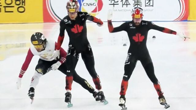 2024-25 ISU 국제빙상대회 : 2차 대회에 이어 다시 한번 금메달을 따는 스티븐 뒤부아 [월드투어 4차 남자 500m 결승] : SBS