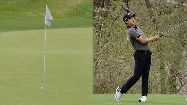 2025 KPGA 투어 : 그대로 홀인원 될 뻔했던 최승빈의 티샷 [DB손해보험 3R] : SBS Golf