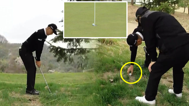 2025 KPGA 투어 : 하늘이 도운 상황! 두 번 연속 운이 따른 김백준의 7번 홀 [DB손해보험 3R] : SBS Golf