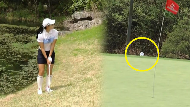 2025 KLPGA투어 : 티샷에 이어 어프로치까지 흔들린 박보겸, 결국 더블 보기 [덕신EPC 챔피언십 1R] : SBS Golf