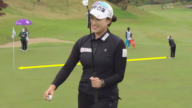 2025 KLPGA투어 : '11.9m' 완벽하게 롱버디 성공시키는 지한솔 [NH투자증권 1R] : SBS Golf