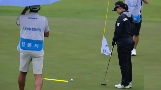 2025 KLPGA투어 : 어이없는 실수! 허무하게 16강 놓친 정윤지 [두산 매치플레이 3R] : SBS Golf