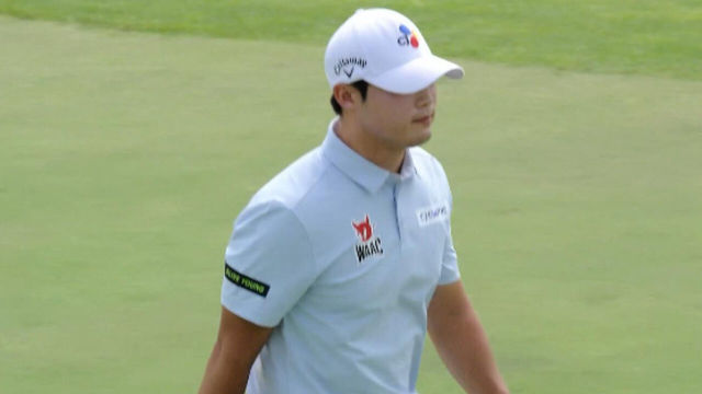 2025 KPGA 투어 : 언더파 스코어 진입하는 배용준의 깔끔한 버디 퍼트 [KPGA 선수권대회 1R] : SBS Golf