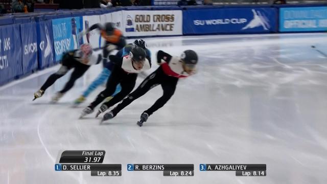 2022-23 ISU 핫클립 : 1위로 들어오는 폴란드의 디아네 셀리에 [월드컵 2차 남자 500m] : SBS