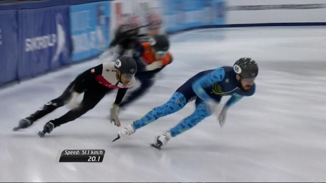 2022-23 ISU 핫클립 : 기회를 놓치지 않고 결승 진출하는 데니스 니키샤와 옌스 반트바우트 [월드컵 2차 남자 500m] : SBS