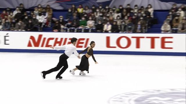 2022 23 Isu 핫클립 시즌 베스트 로랑 포르니에 비드리 니콜라이 소렌센의 연기 그랑프리 5차 아이스댄스 프리