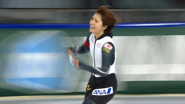 2022-23 ISU 핫클립 : 좋은 기록에 만족하는 소가 코나미 [월드컵 2차 여자 500m] : SBS