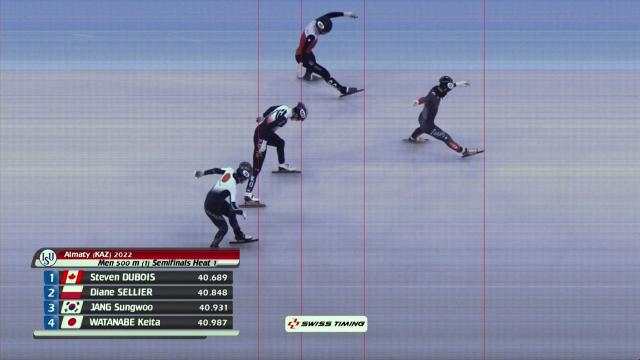 2022-23 ISU 핫클립 : 3위로 결승 올라가는 장성우 [월드컵 4차 남자 500m] : SBS