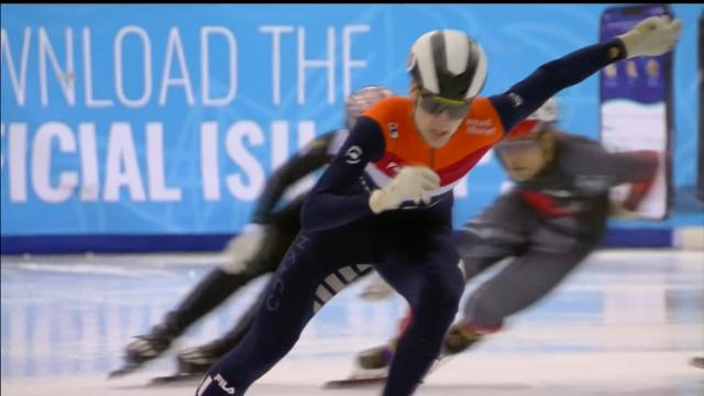 2022-23 ISU 핫클립 : 1위로 들어오는 카이 하위스만 [월드컵 4차 남자 500m] : SBS