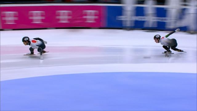 2022-23 ISU 핫클립 : 1위로 들어오는 일본 [월드컵 6차 혼성 계주 2000m] : SBS